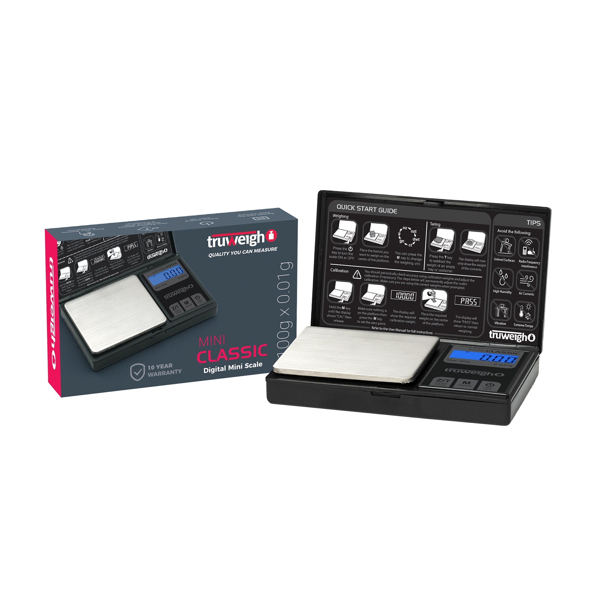 Truweigh Mini Classic Digital Scale (100g x 0.01g – TRAP HOUSE